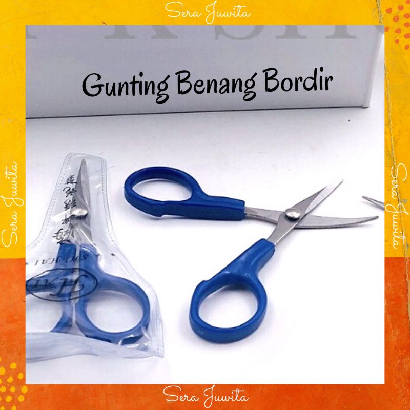 Jual Gunting Benang Bordir Ujung Lengkung Lengkuk Melengkung 4,5 inch ...