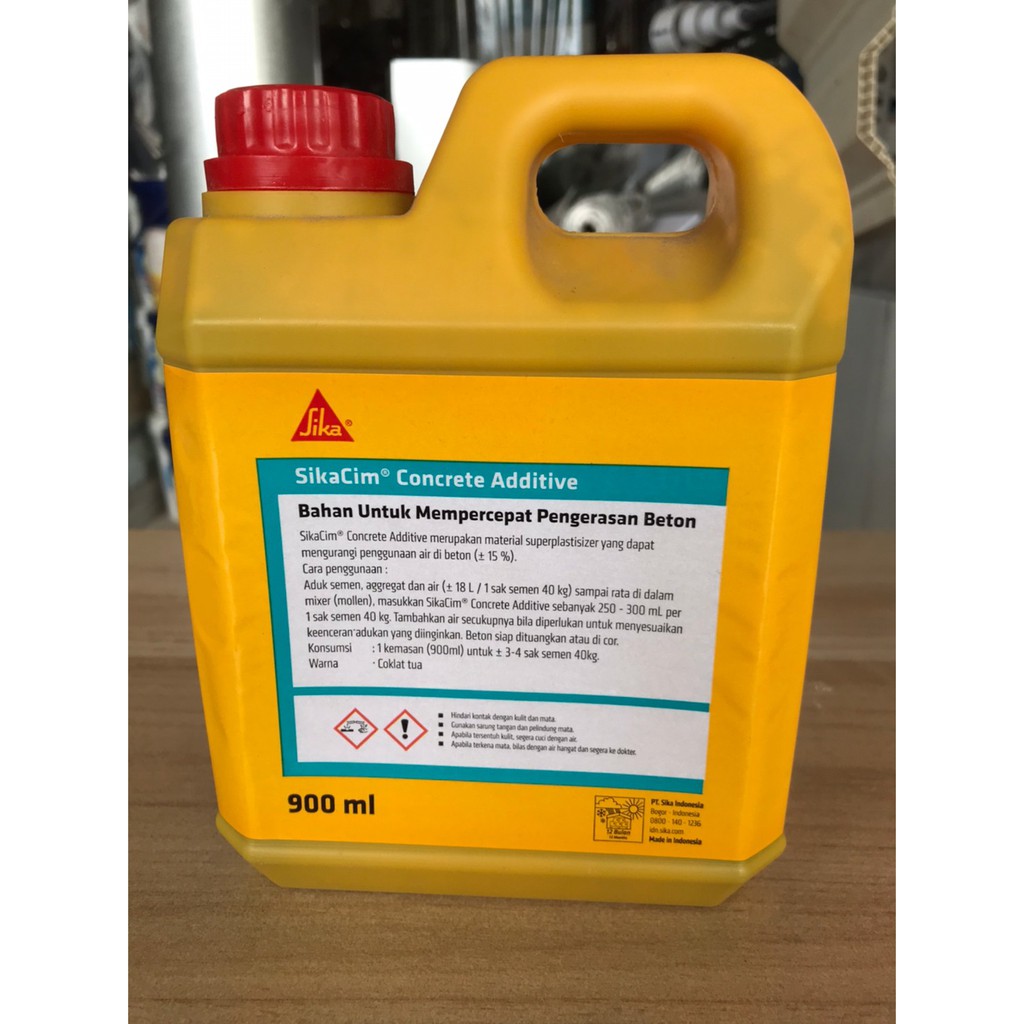 Jual SIKA CIM SIKACIM CONCRETE ADDITIVE 900ml / PENGERAS BETON | Shopee Indonesia
