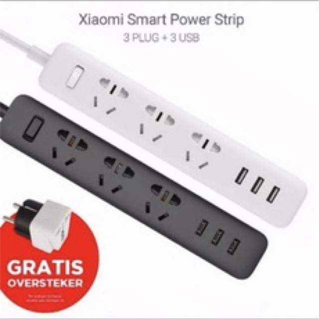 Jual XIAOMI TERMINAL KABEL 3 PLUG DENGAN 3 USB PORT 2A COLOKAN LISTRIK ...
