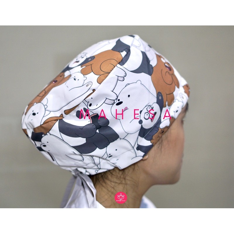 Jual READY topi operasi dokter head cap ok apd anti air water resistant ...