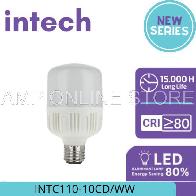 Jual AMP ONLINE STORE - Intech Bohlam Capsule 10 Watt Putih & Kuning - Lampu LED Murah Intech ...