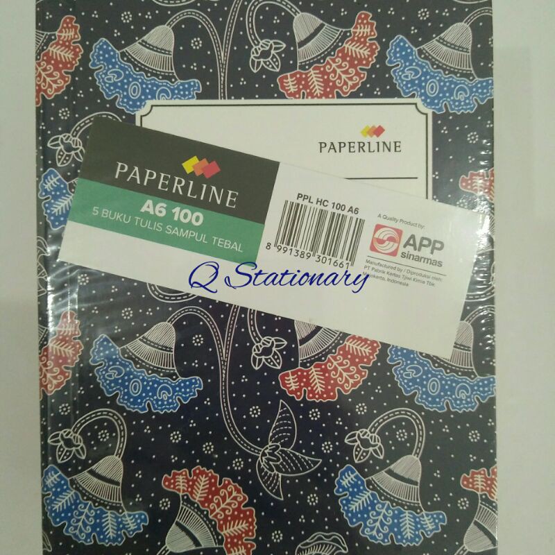 Jual Buku tulis hardcover ukuran A6 100 lembar merek Paperline 1 pak ...