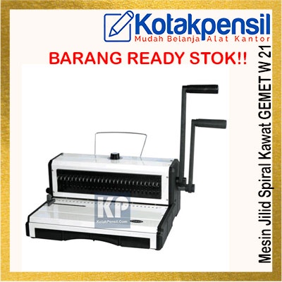 Jual Mesin Jilid Spiral Kawat GEMET W 21 W21 Binding Machine|Mesin ...