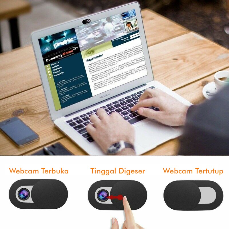 Jual Webcam Cover Camera Penutup Pelindung Tutup Kamera Depan Laptop HP ...
