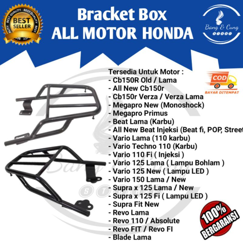 Jual Bracket breket Behel Begel box Honda Supra x 125 Revo Absolute ...