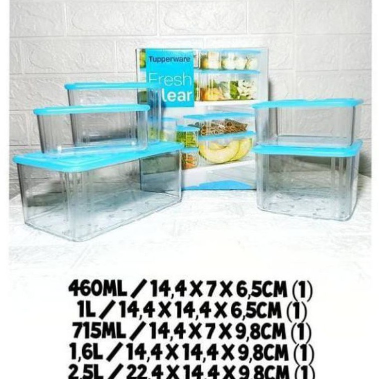 Jual Paket wadah fresh clear tupperware ( 1 set + box ) | Shopee Indonesia