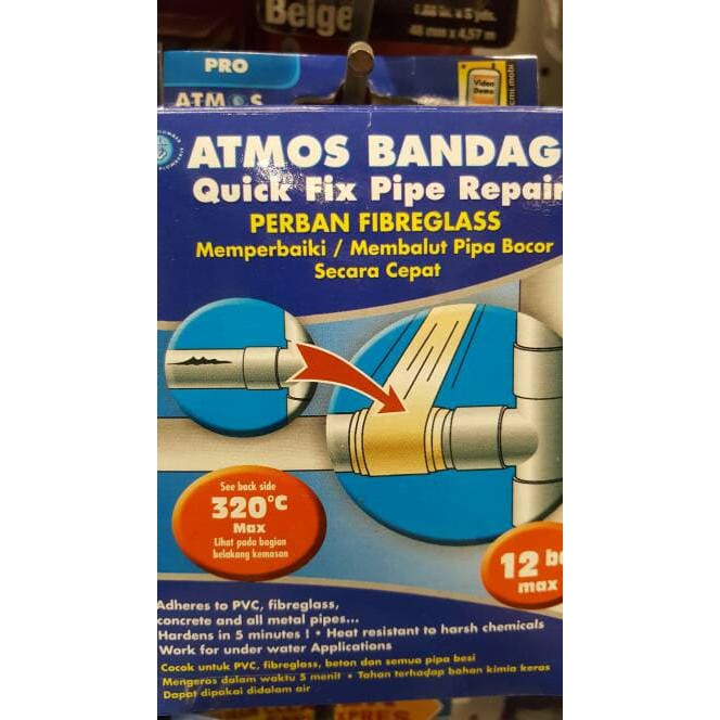 Jual Bandage Atmos/ Perban Pipa Bocor/ Stop Pipa Bocor/ pipe repair ...