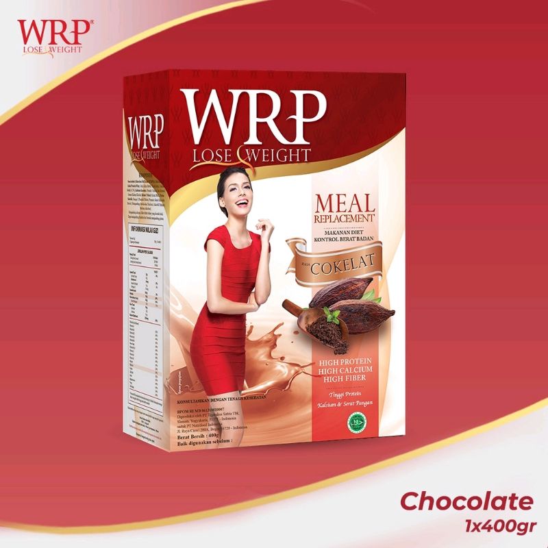 Jual Susu diet WRP Meal Replacement Chocolate 400 G | Shopee Indonesia