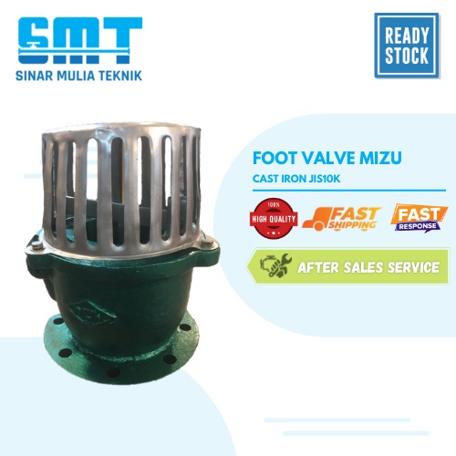 Jual 6 inch Foot valve mizu Cast Iron JIS 10K | Shopee Indonesia