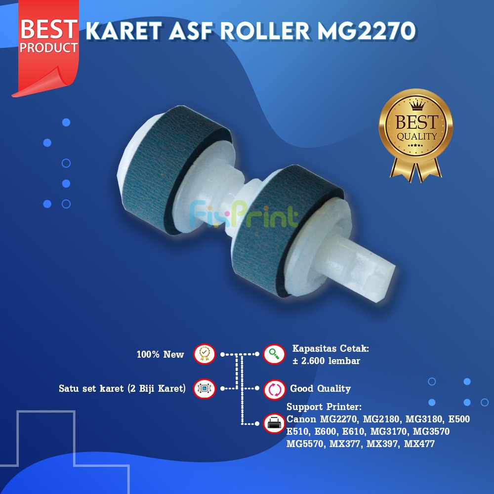 Jual Karet ASF Roller Printer Canon MG2270 MG2180 MG3180 E500 Penarik ...