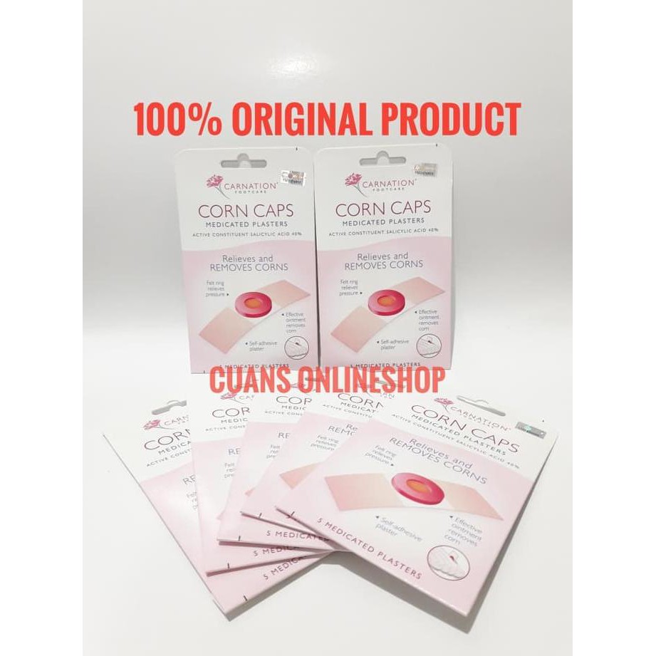 Jual Carnation Corn Caps Medicated Plasters. Plester Mata Ikan Dan ...