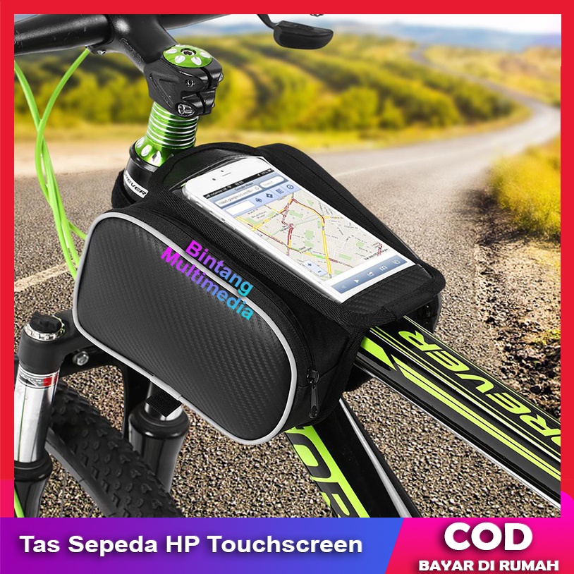 Jual Tas Sepeda Touchscreen Holder HP Handphone Frame Stang Smartphone ...