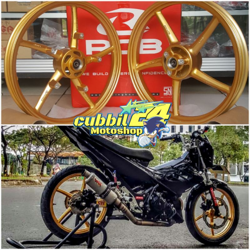 Jual Velg RCB satria fu 150 fu fi injeksi sp522 palang 5 gold original ...