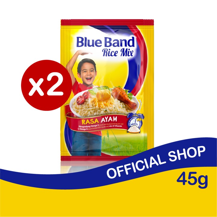 Jual Blue Band Rice Mix Chicken 2 x 45 gr | Shopee Indonesia
