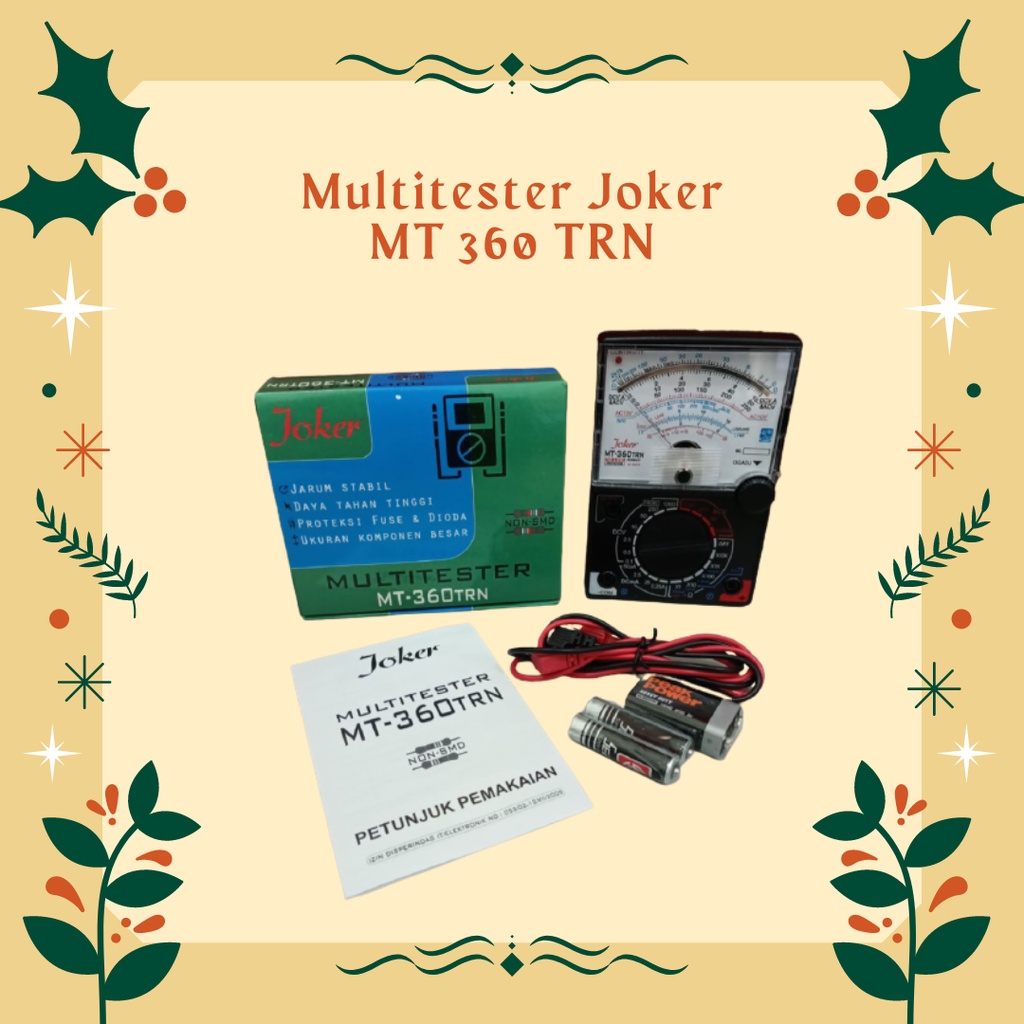 Jual Multitester Joker MT 360 TRN Avometer Analog avometer terbaik ...