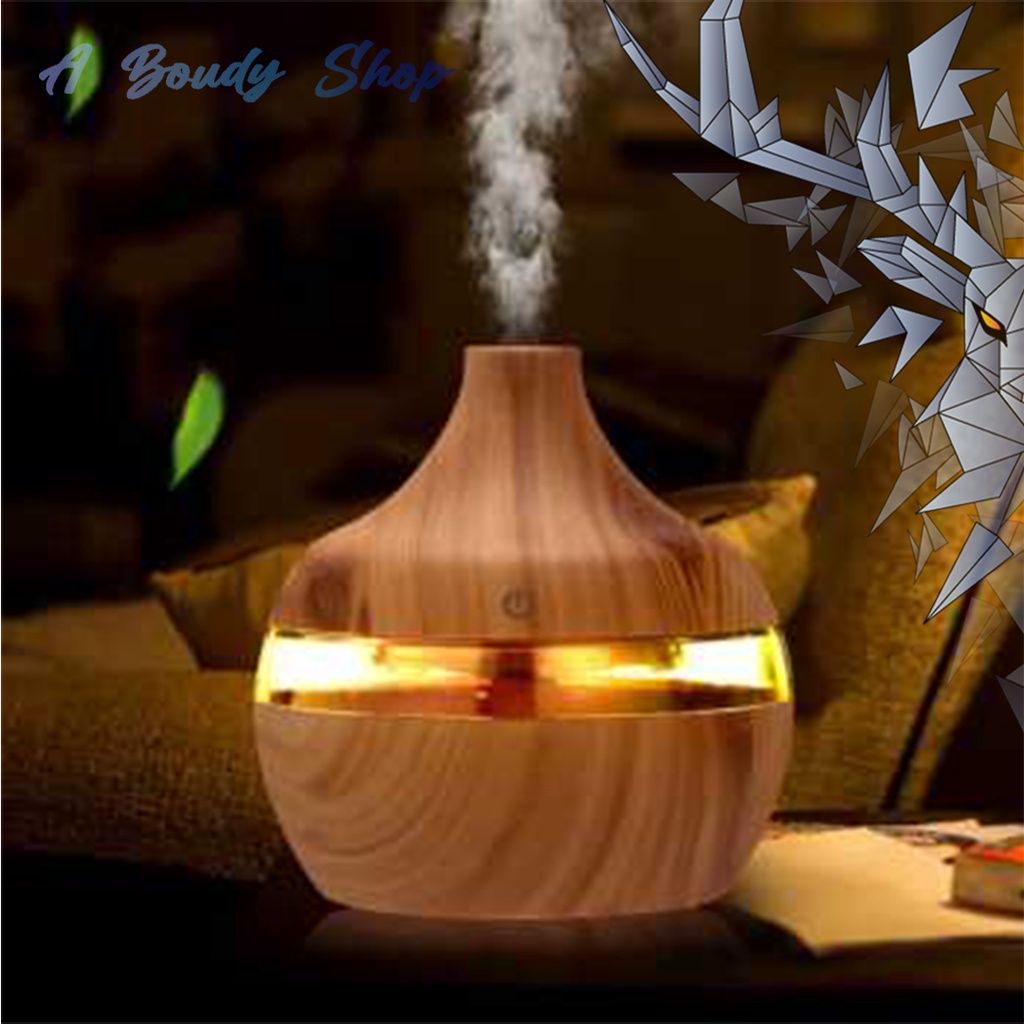 Jual Air Humidifier Ultrasonic Aromatherapy 300ml Jaga Kelembapan Udara ...