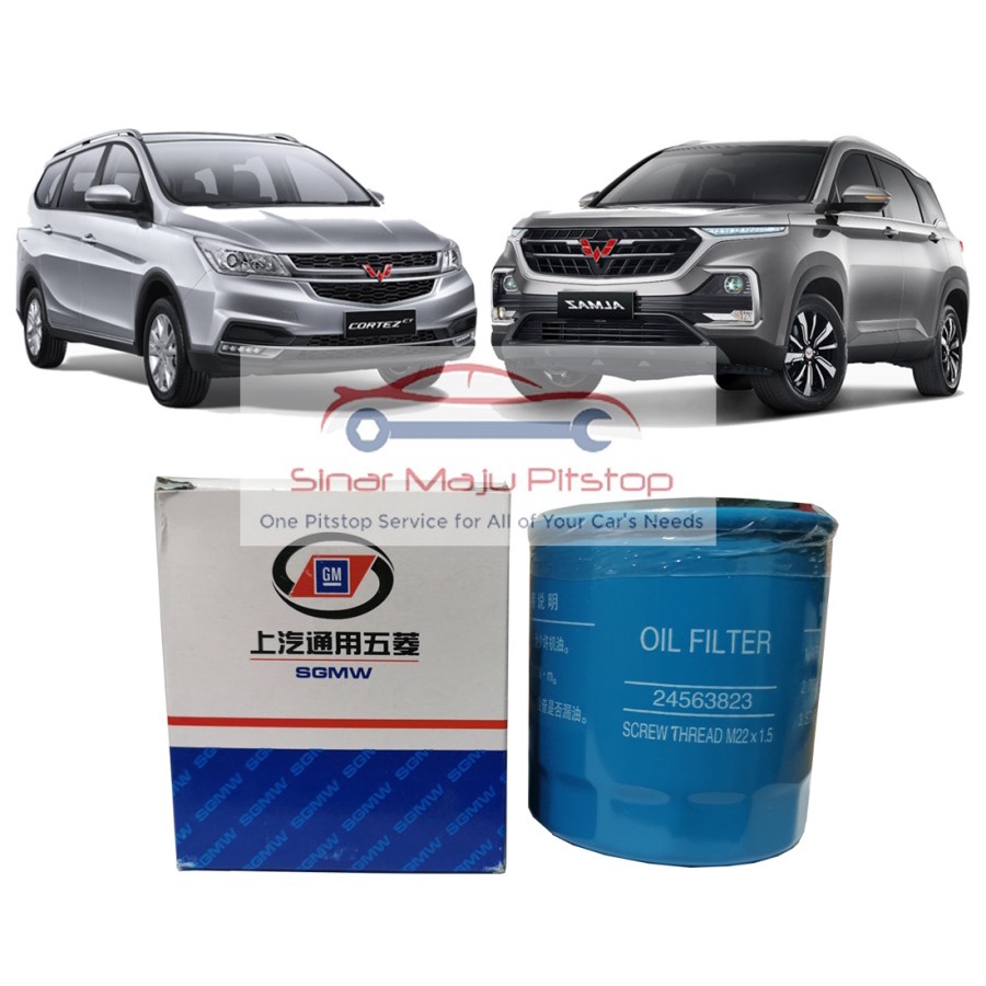 Jual SGMW Genuine Parts 24563823 Filter Oli Mobil WULING ALMAZ & WULING ...