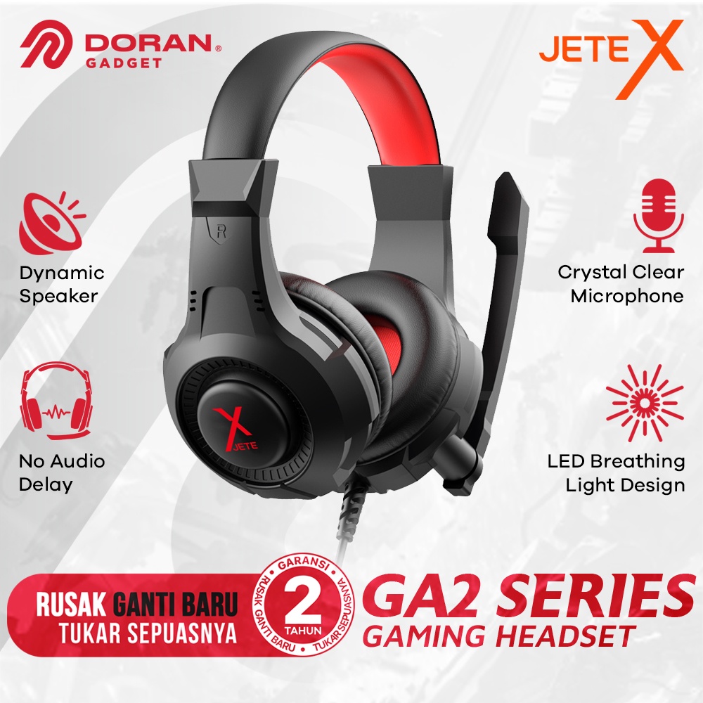 Jual Headset Gaming I Headphone Gaming with Noise Cancelling JETEX GA2 ...