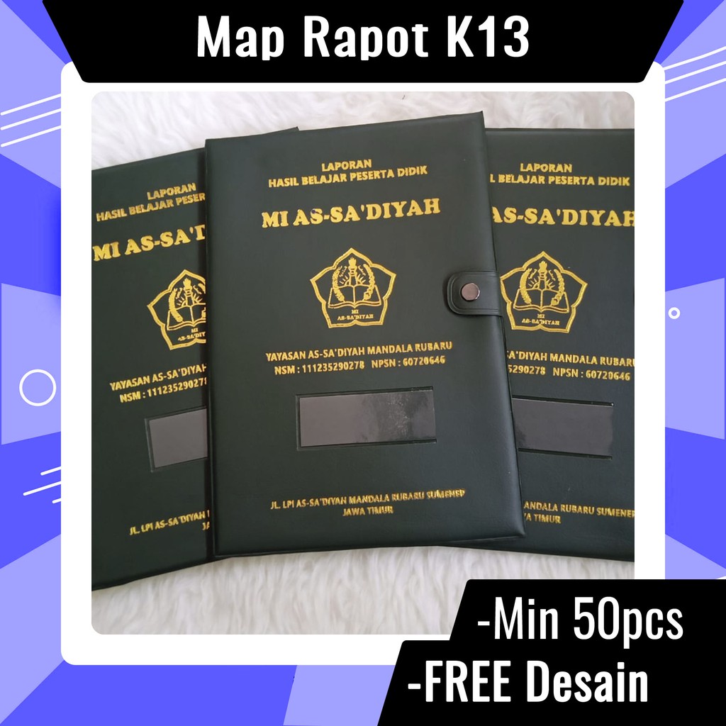 Jual Map Rapor - Map Raport - Map Rapot - Map Ijazah - Map Hotprint ...