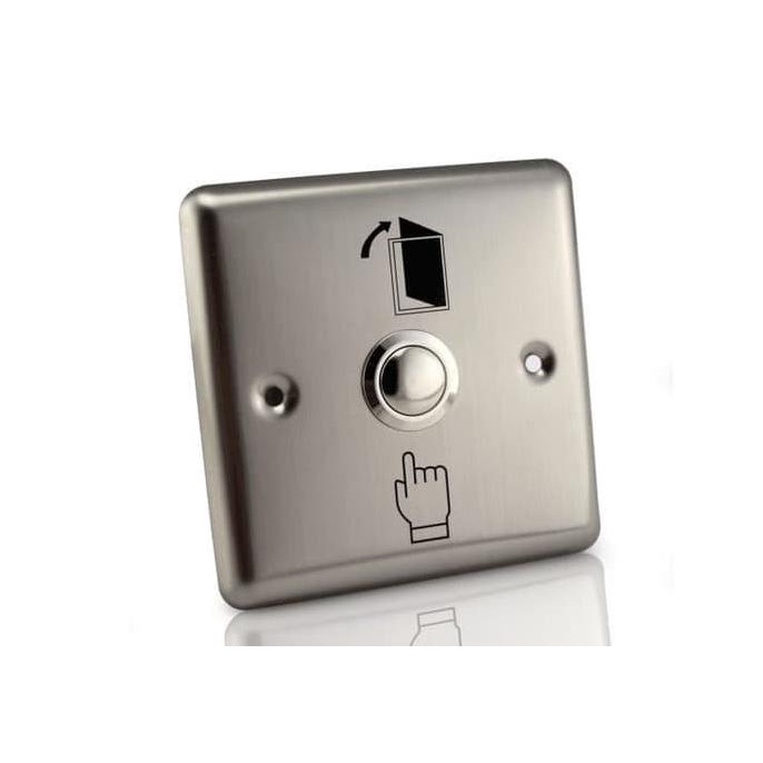 Jual Exit Button Stainless Besar Access Door Push Button Bell Pintu ...