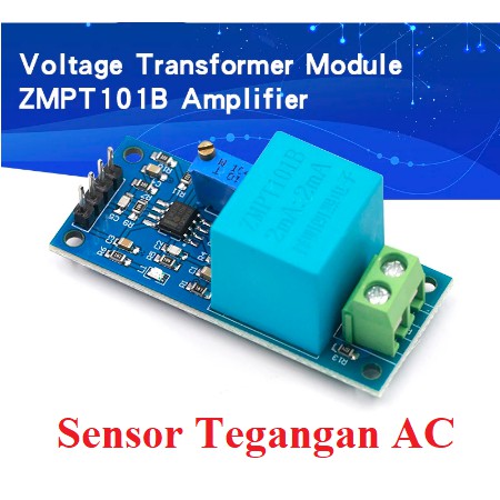 Jual Modul Sensor Tegangan AC Listrik PLN Voltage 220V 250V ZMPT101B ...