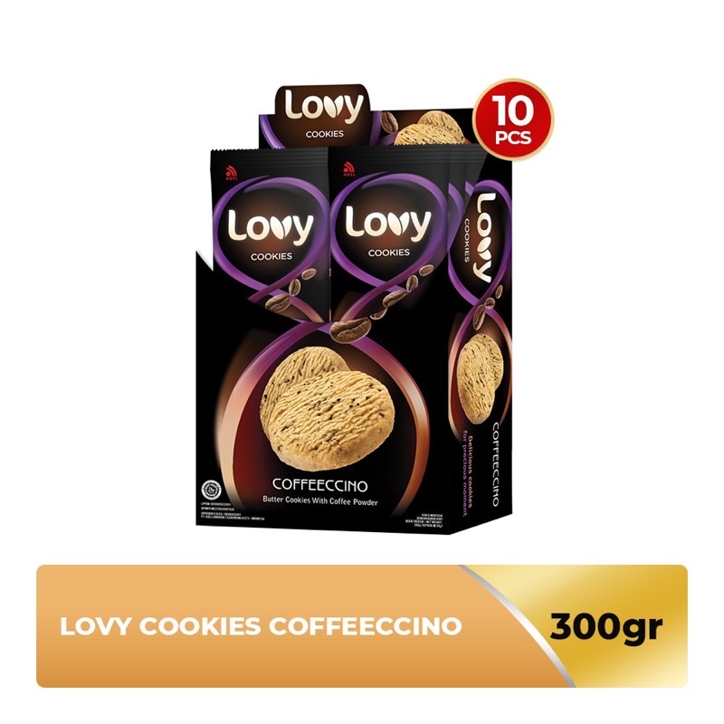 Jual LOVY COOKIES COFFECCINO DUS (10 Sachet x 27gr) | Shopee Indonesia