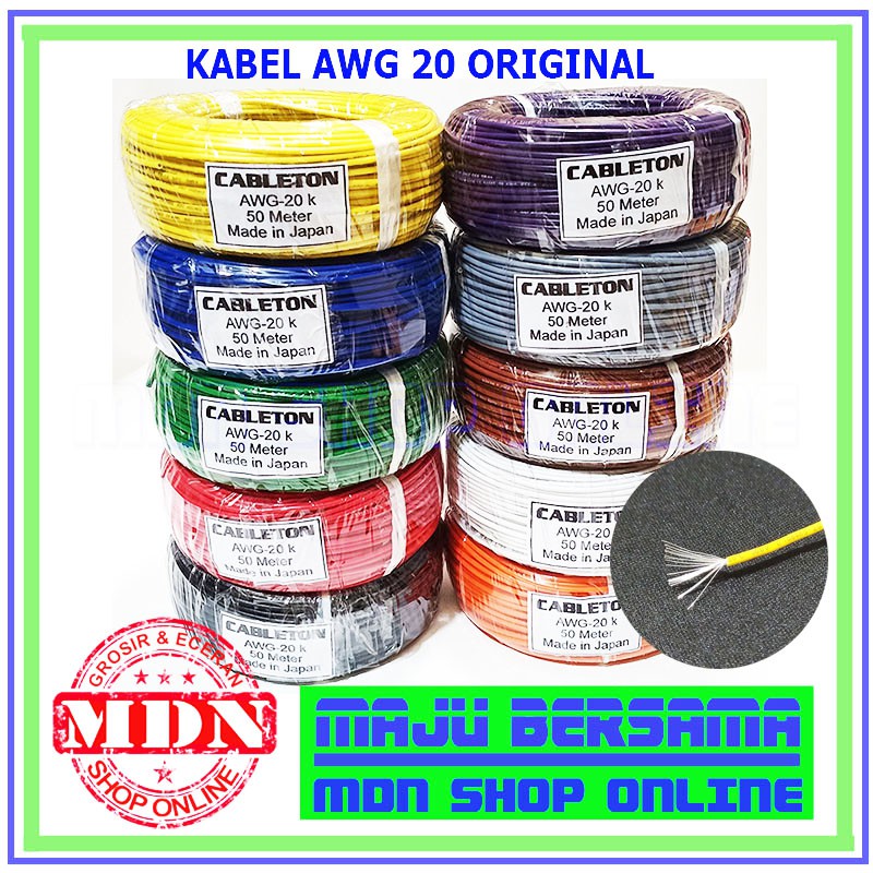 Jual Kabel Awg 20 Original per 1 Rol 50 Meter | Shopee Indonesia