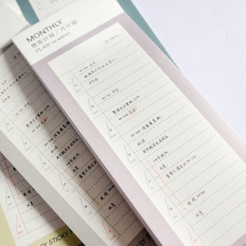 Jual EASY STICKY WEEKLY PLANNER | Shopee Indonesia