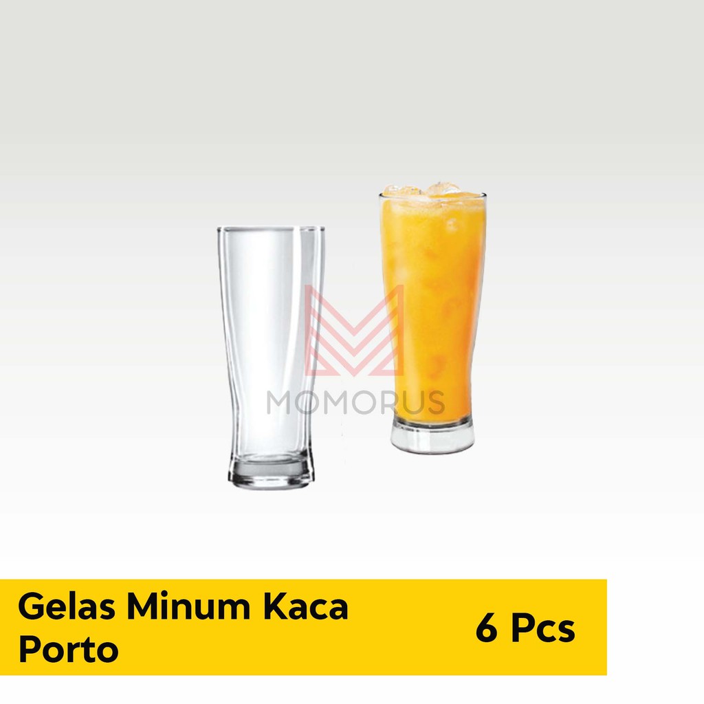 Jual Citinova Gelas Kaca 6 Pcs Gelas Aesthetic Gelas Set CTN - PORTO ...