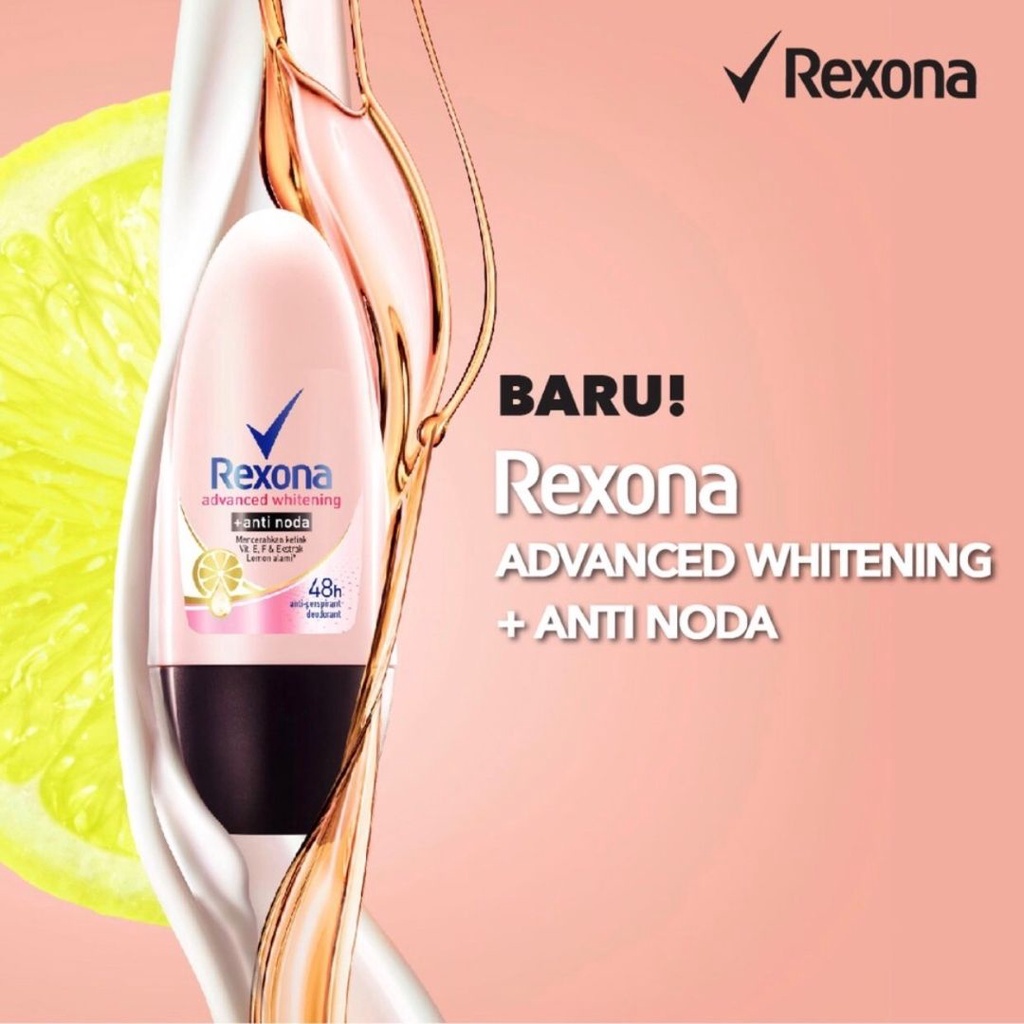Jual Rexona Women Smooth Deodorant Roll On Advanced Brightening + Anti Noda 45ml | Shopee Indonesia