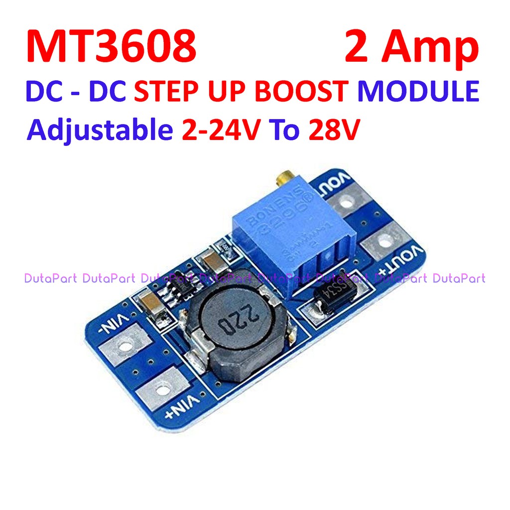 Jual MT3608 2A DC Adjustable Step Up Boost Power Converter Booster Module | Shopee Indonesia