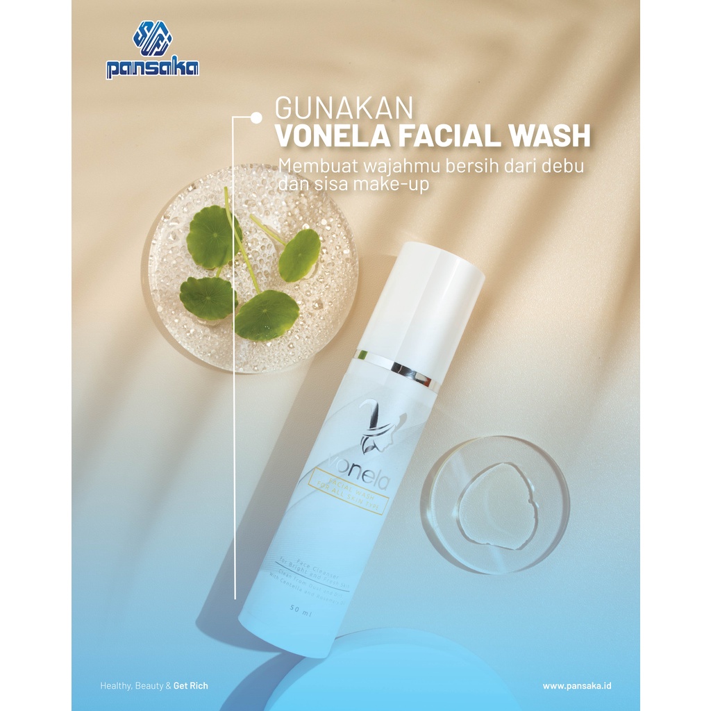 Jual Vonella Facial Wash - Sabun wajah mengandung ekstrak Centella ...