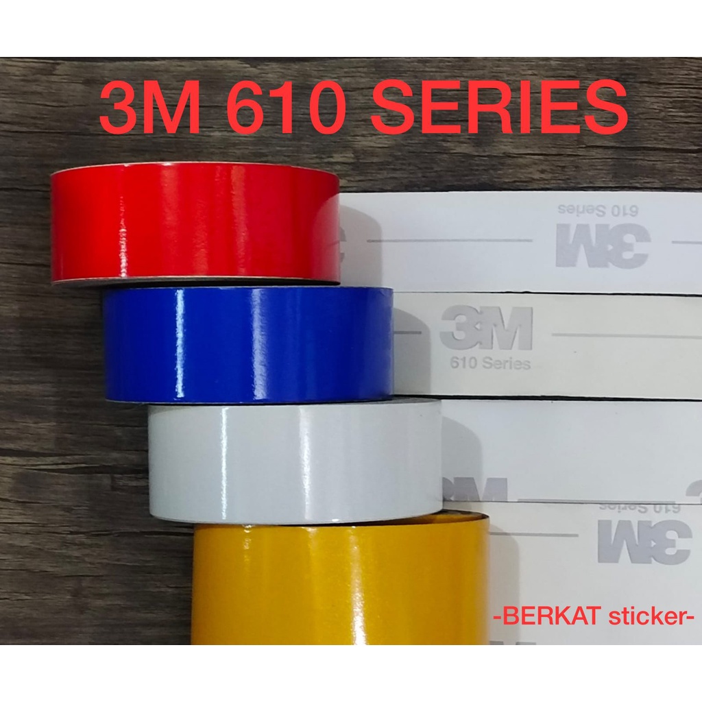 Jual Original [ROLL] 3M 610 SCOTCHLITE REFLECTIVE STICKER 5cm 3M-610 stiker skotlet reflektif ...