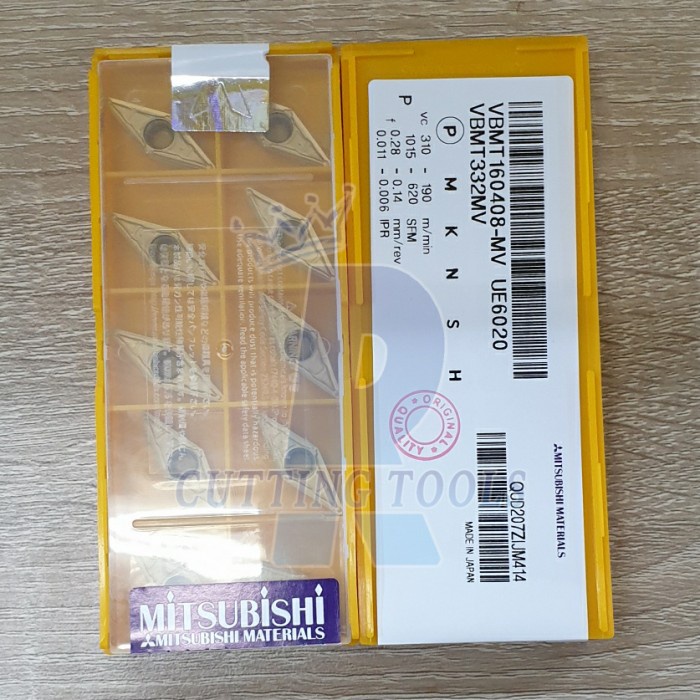 Jual INSERT VBMT 160408 MV UE6020 Mitsubishi Original Insert Bubut | Shopee Indonesia