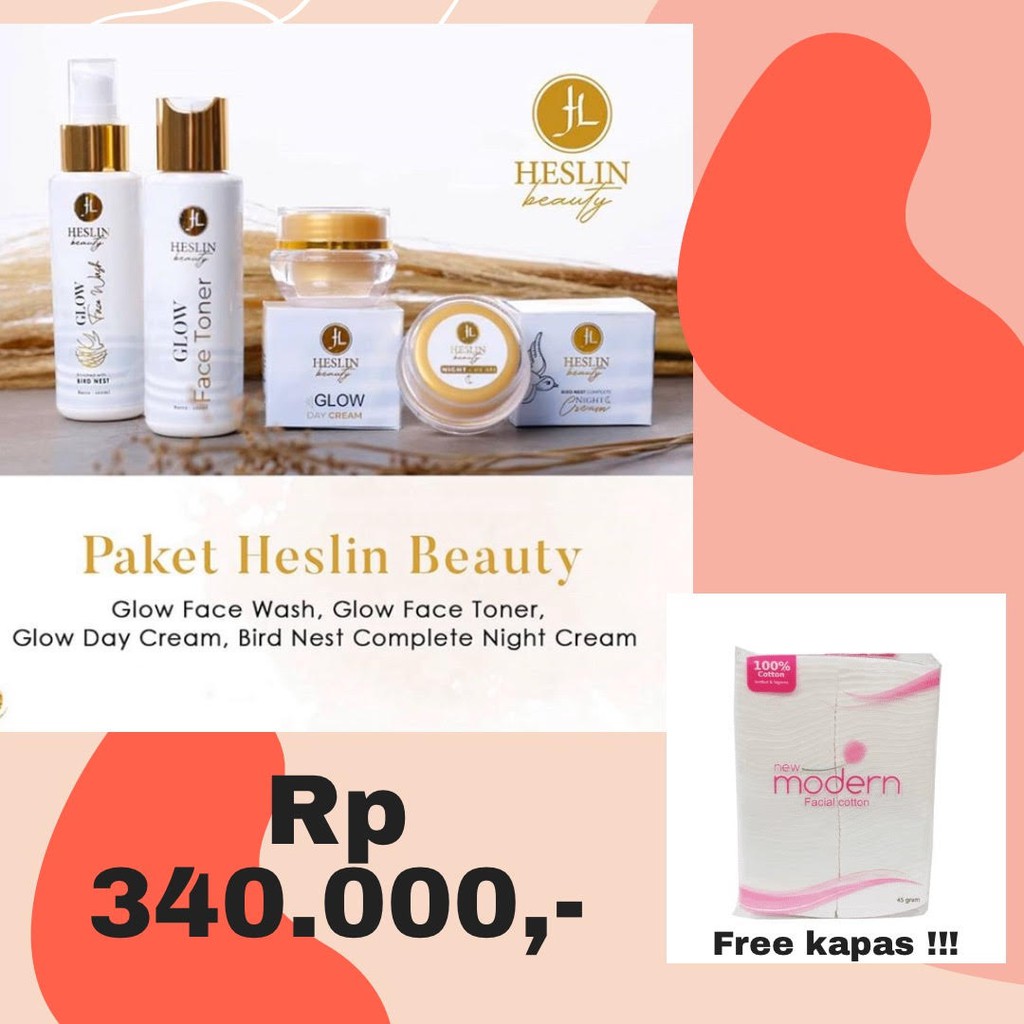 Jual Heslin Beauty Perawatan Wajah Skincare BPOM ( Face Wash, Toner ...