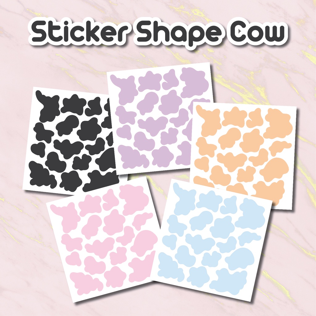 Jual Stiker Cow / Stiker Motif Sapi / Stiker Aesthetic / Stiker Lucu ...