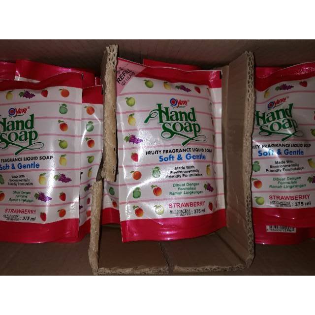 Jual Yuri Hand Soap Pouch Fruit Fragrance Liquid Soap 375ml / Sabun ...