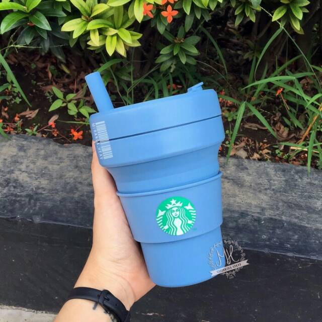 Jual Starbucks Stojo - Blue | Shopee Indonesia