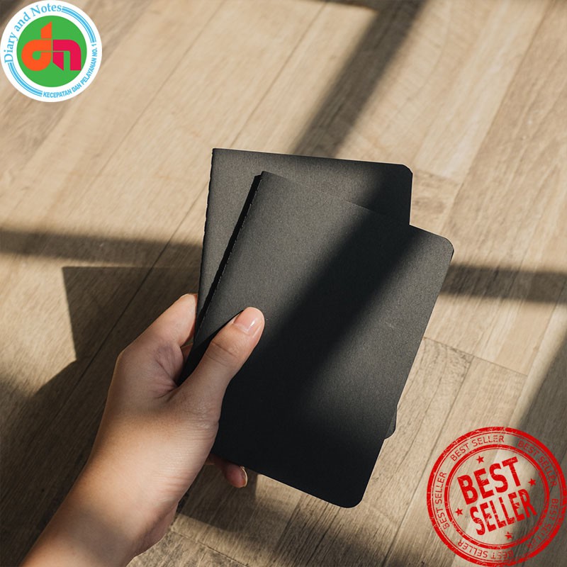 Jual Buku Tulis Polos Black Paper Plain Notebook A6 Kertas Hitam Langka ...