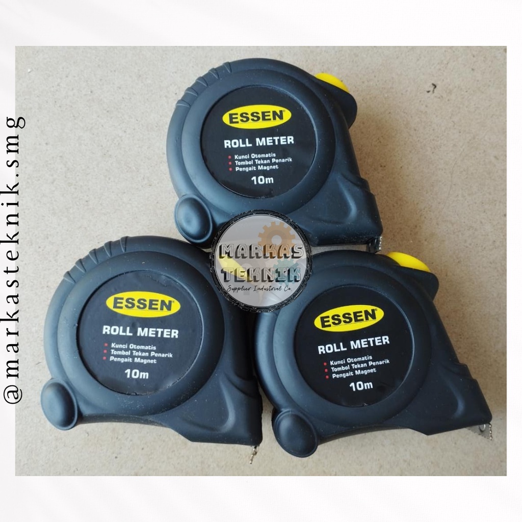 Jual ESSEN Meteran Tukang Bangunan Roll 10 Meter 10 M | Shopee Indonesia