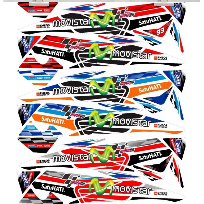 Jual Striping Supra X 125 Lama Variasi Sticker Stiker Skotlet Motor ...