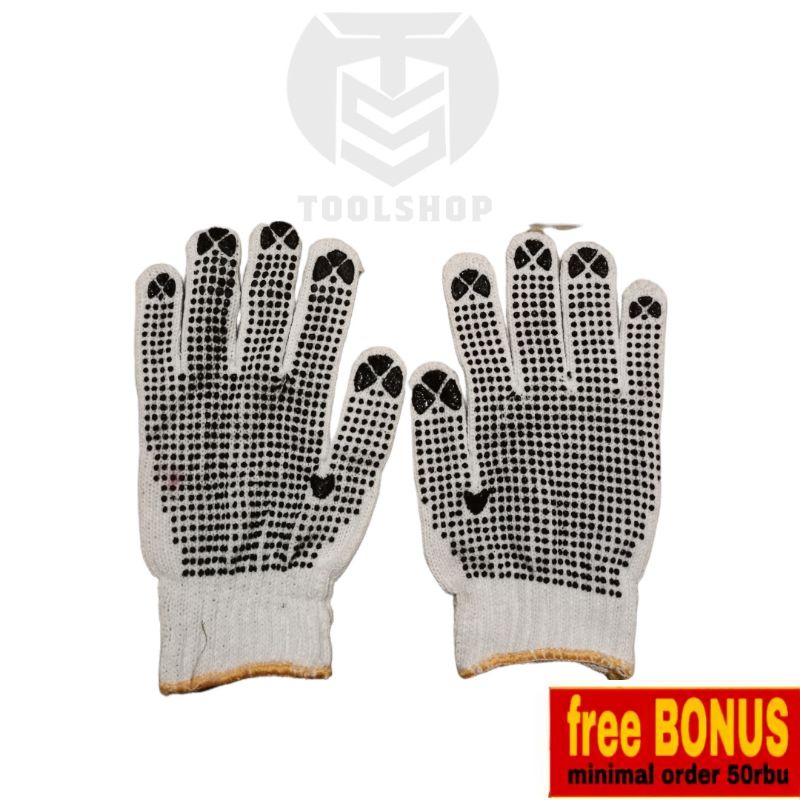 Jual Sarung Tangan Bintik Anti Slip Sepasang Sarung Tangan Kerja Grip ...