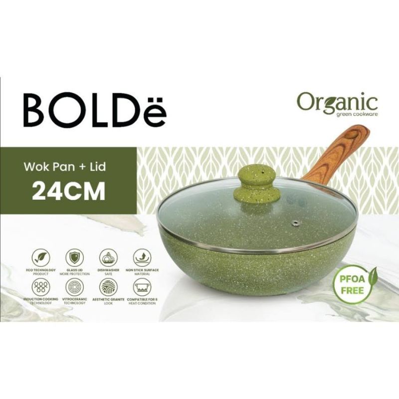Jual Bolde Organic Green Cookware Pan Set 5 Pcs Blackpink 5 Pcs Beige 3+1 Bolde Super Pan Set ...