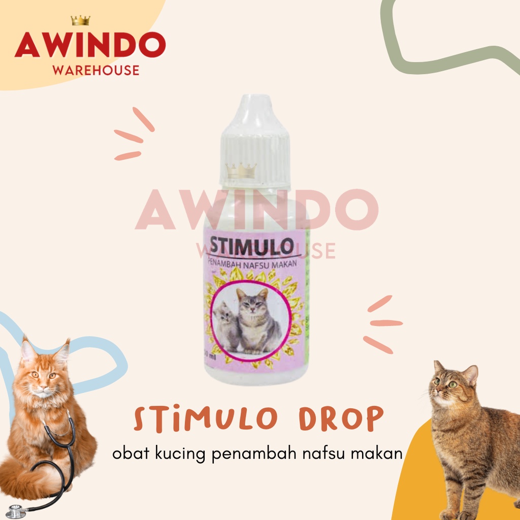 Jual STIMULO CAT DROP - Obat Vitamin Kucing Penambah Nafsu Makan Daya ...