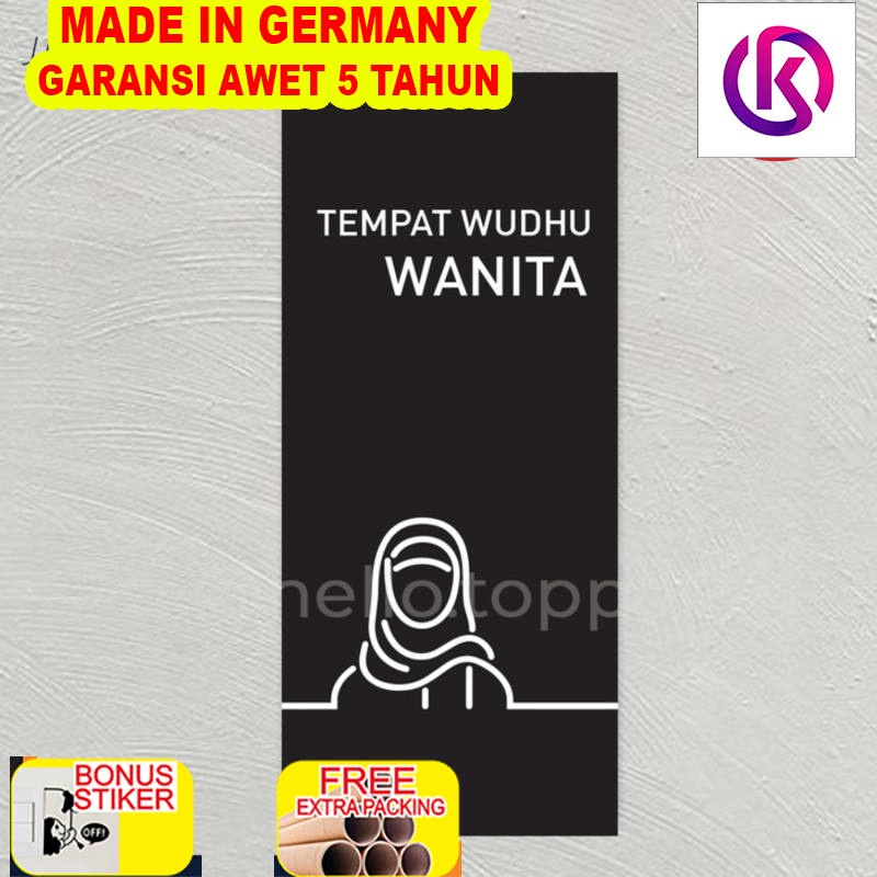 Jual Promo Sign Label Akrilik Tempat Wudhu Wanita | Tempat Wudhu ...