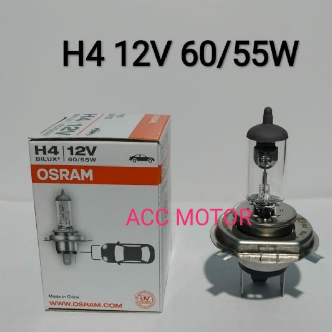 Jual Lampu Osram H4 12V 60/55w - Bohlam Standar Halogen Mobil Asli | Shopee Indonesia