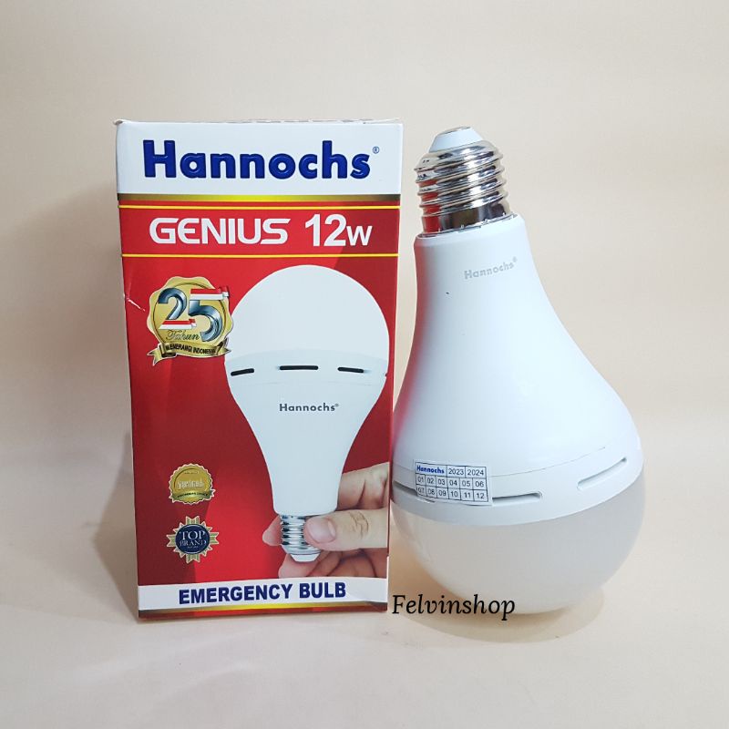 Jual Lampu Led Emergency 12 Watt Hannochs Genius | Shopee Indonesia