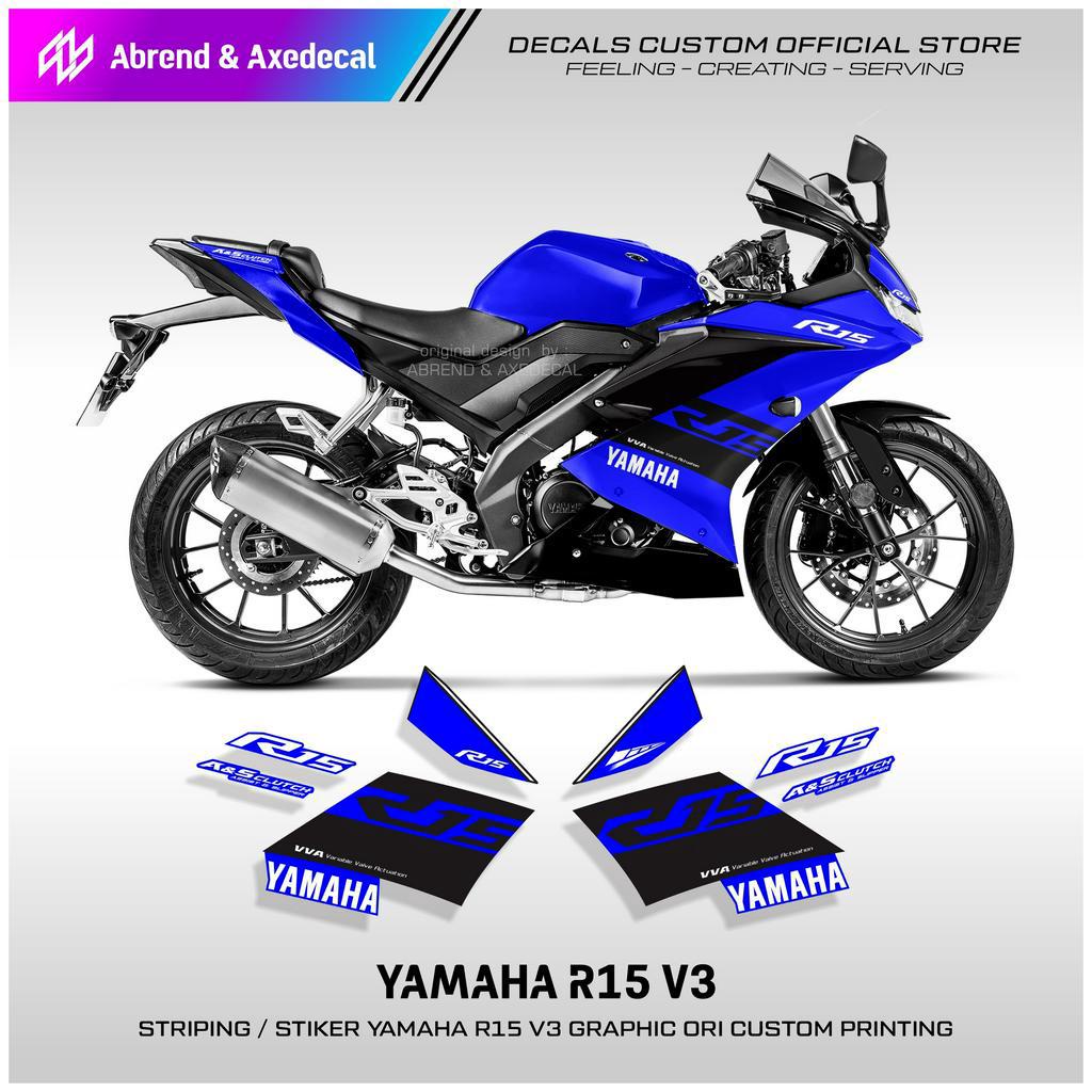 Jual STRIPING R15 V3 GRAFIS ORI PRINTING / STIKER MOTOR YAMAHA R15 V3 ...