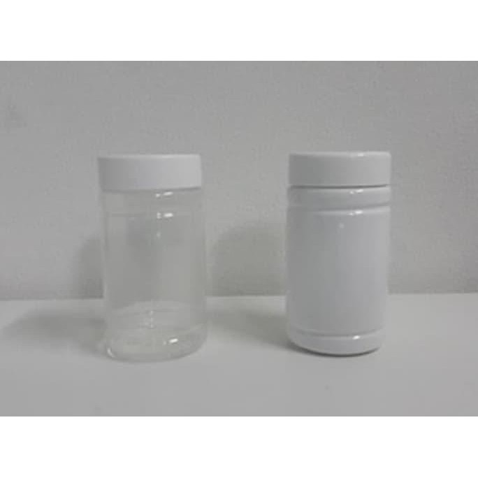 Jual BOTOL PLASTIK PRO ROUND 100 ML / POT KAPSUL / PUTIH SUSU / DOFF ...