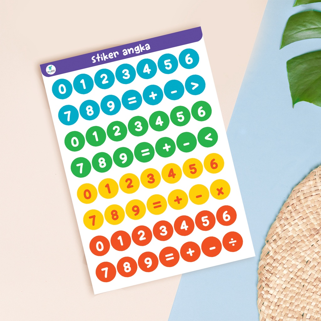 Jual Sticker Dot Angka | Sticker Dot Activity | Sticker Number | Mainan ...